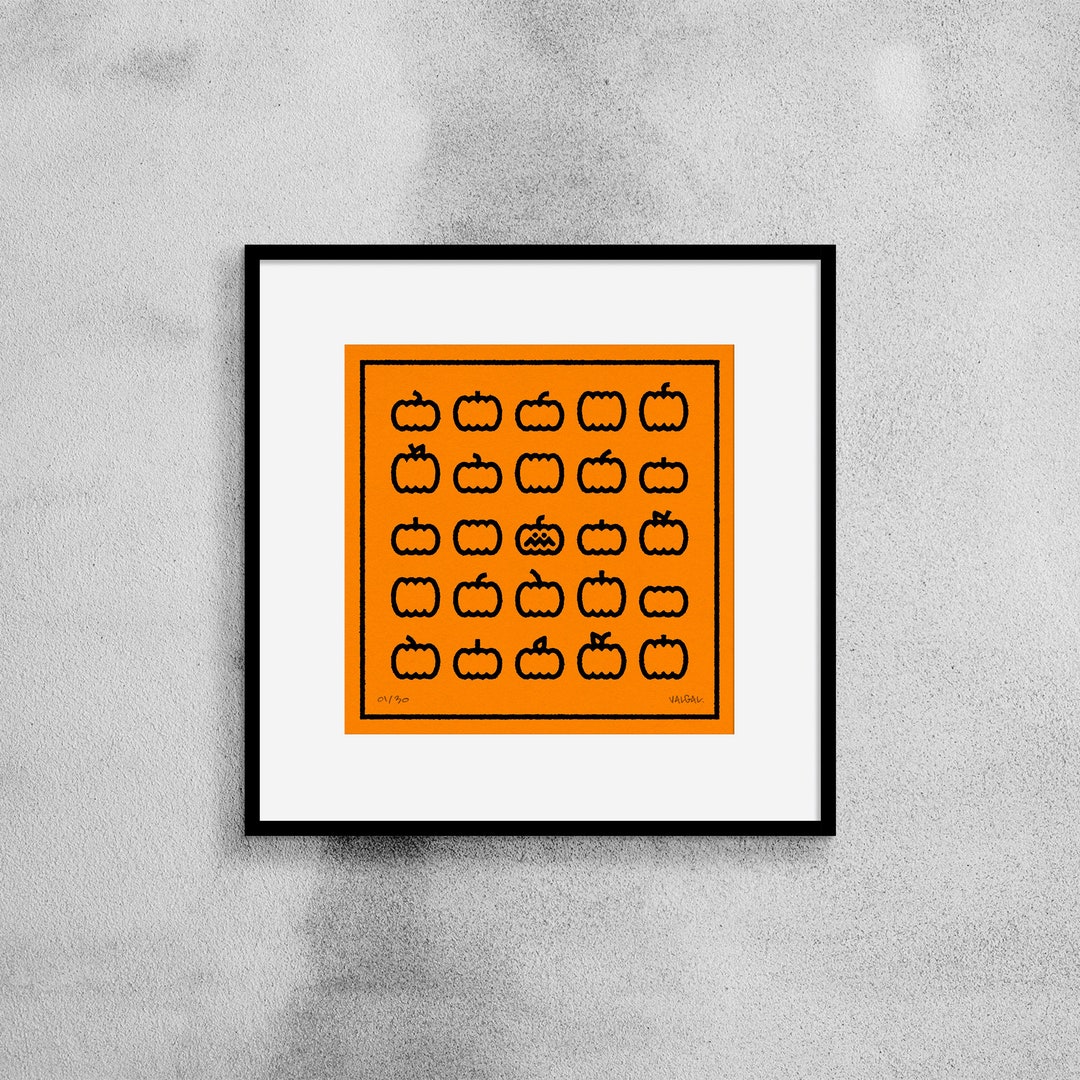 Picto Poster - Pumpkins - Etsy