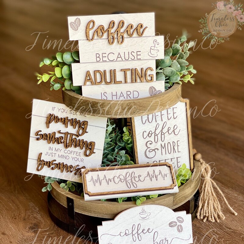 Coffee Tier Tray - Etsy