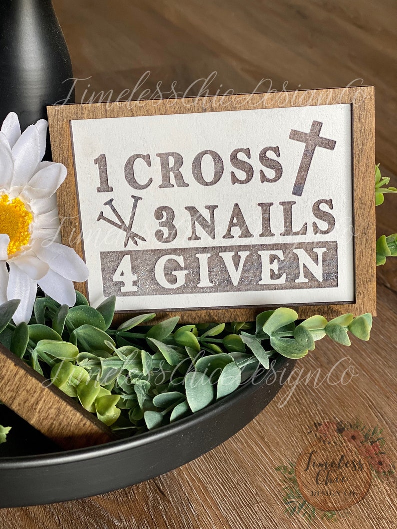 Easter Tiered Tray, Easter Tier Tray, Easter Decor, He is Risen ...