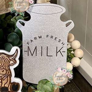 Highland Cow Tiered Tray, Highland Cow Decor, Farmhouse Tier Tray ...