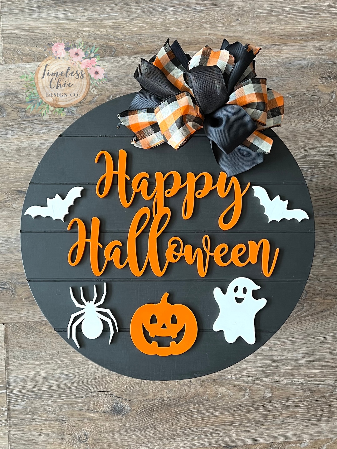 Halloween Door Sign, Happy Halloween Door Hanger, 3D Door Sign, Happy ...