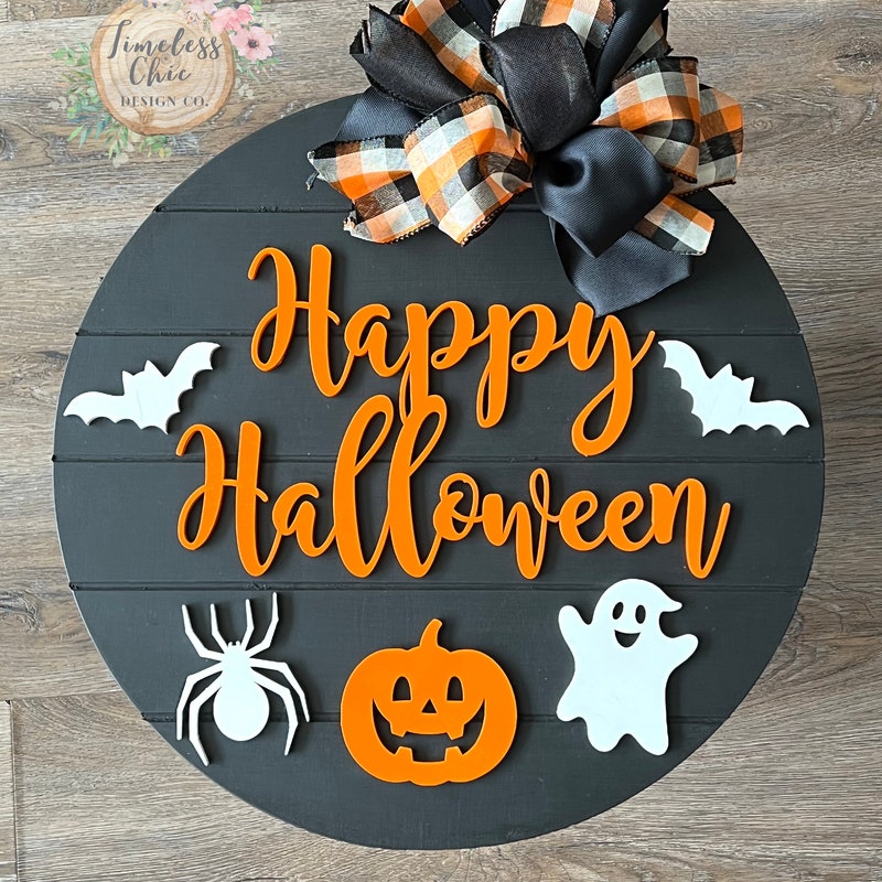 Halloween Door Sign - Etsy