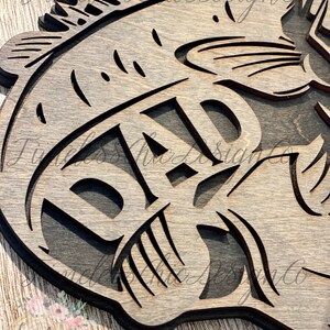Fathers Day Gift, Bass Fish Sign, Father’s Day Sign, Largemouth Bass ...