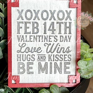 Valentine’s Day Tier Tray Decor, Valentine’s Day Tiered Tray Signs ...