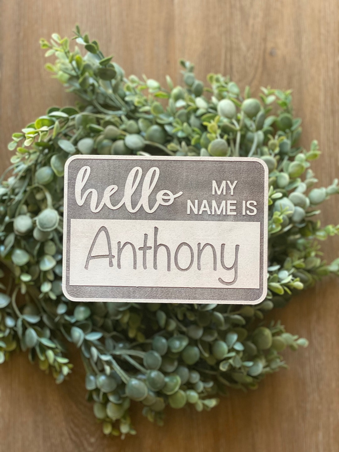 Laser Engraved Birth Announcement Sign: Newborn Hospital Prop - Etsy