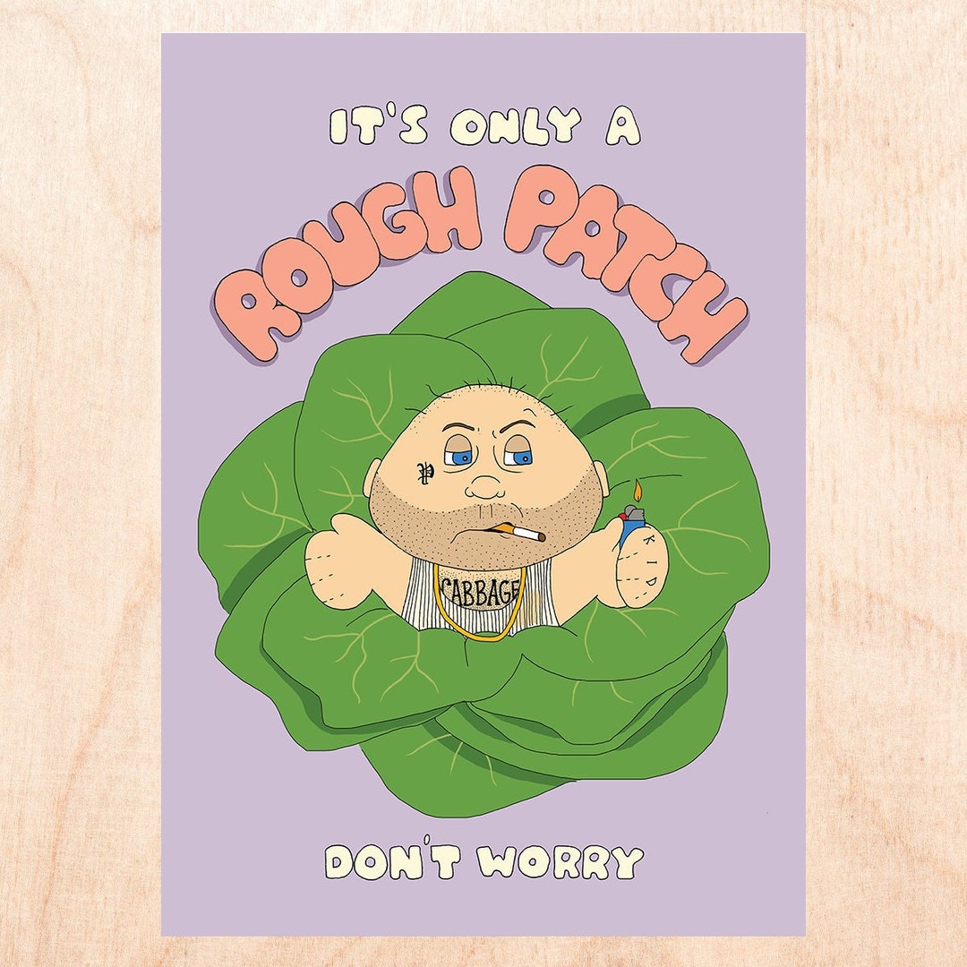 ROUGH PATCH - Funny Get Well Card - Funny Encouragement Card - Funny ...