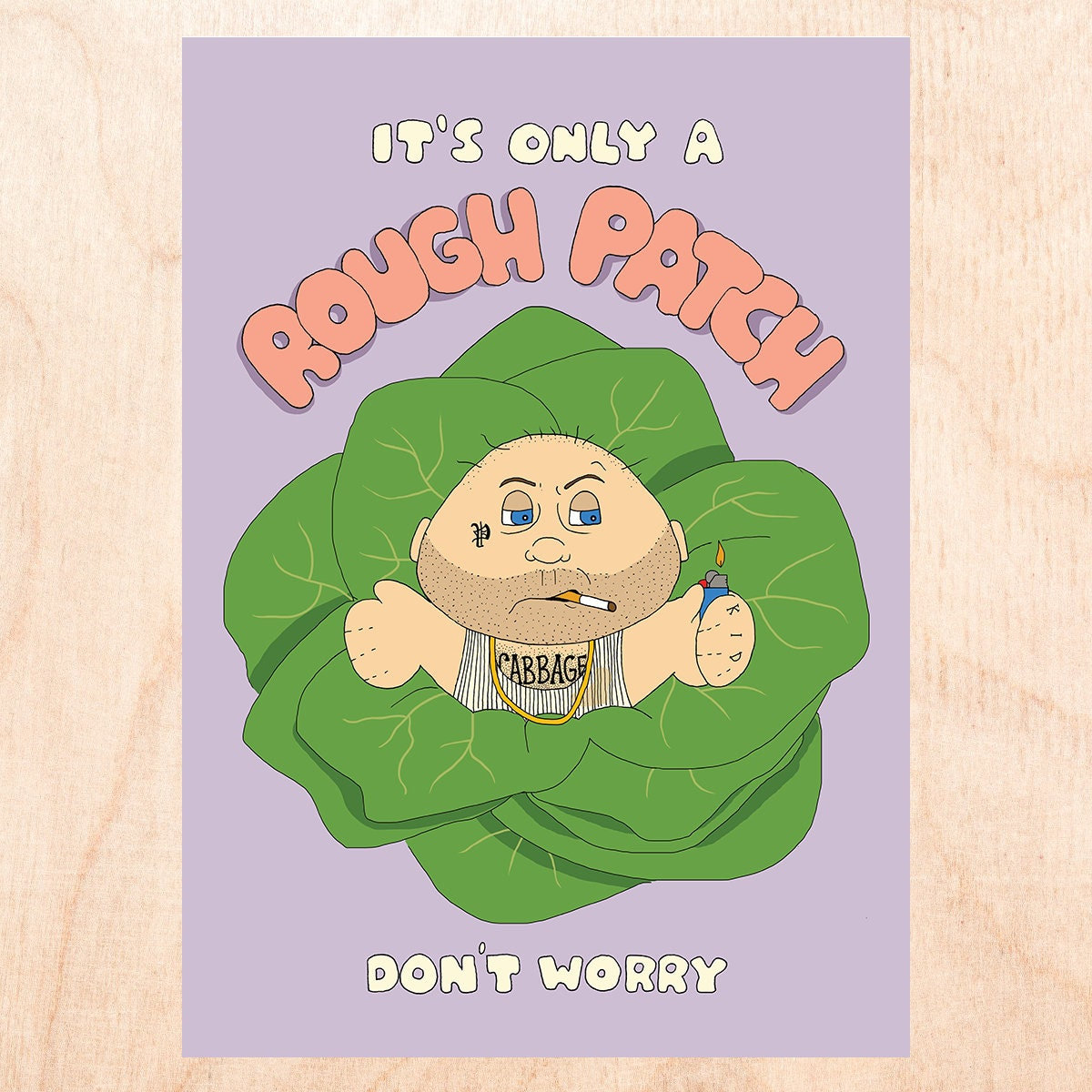 ROUGH PATCH - Funny Get Well Card - Funny Encouragement Card - Funny ...