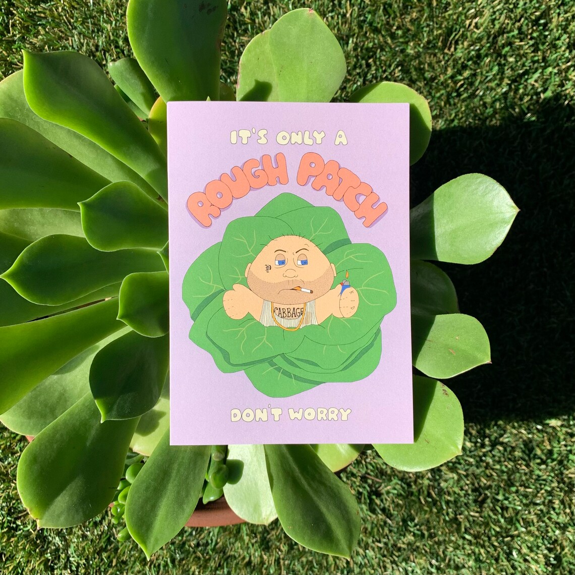 ROUGH PATCH - Funny Get Well Card - Funny Encouragement Card - Funny ...