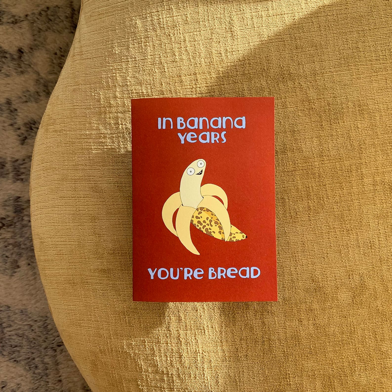 BANANA YEARS Funny Birthday Card Banana Bread Card in Banana Years You ...