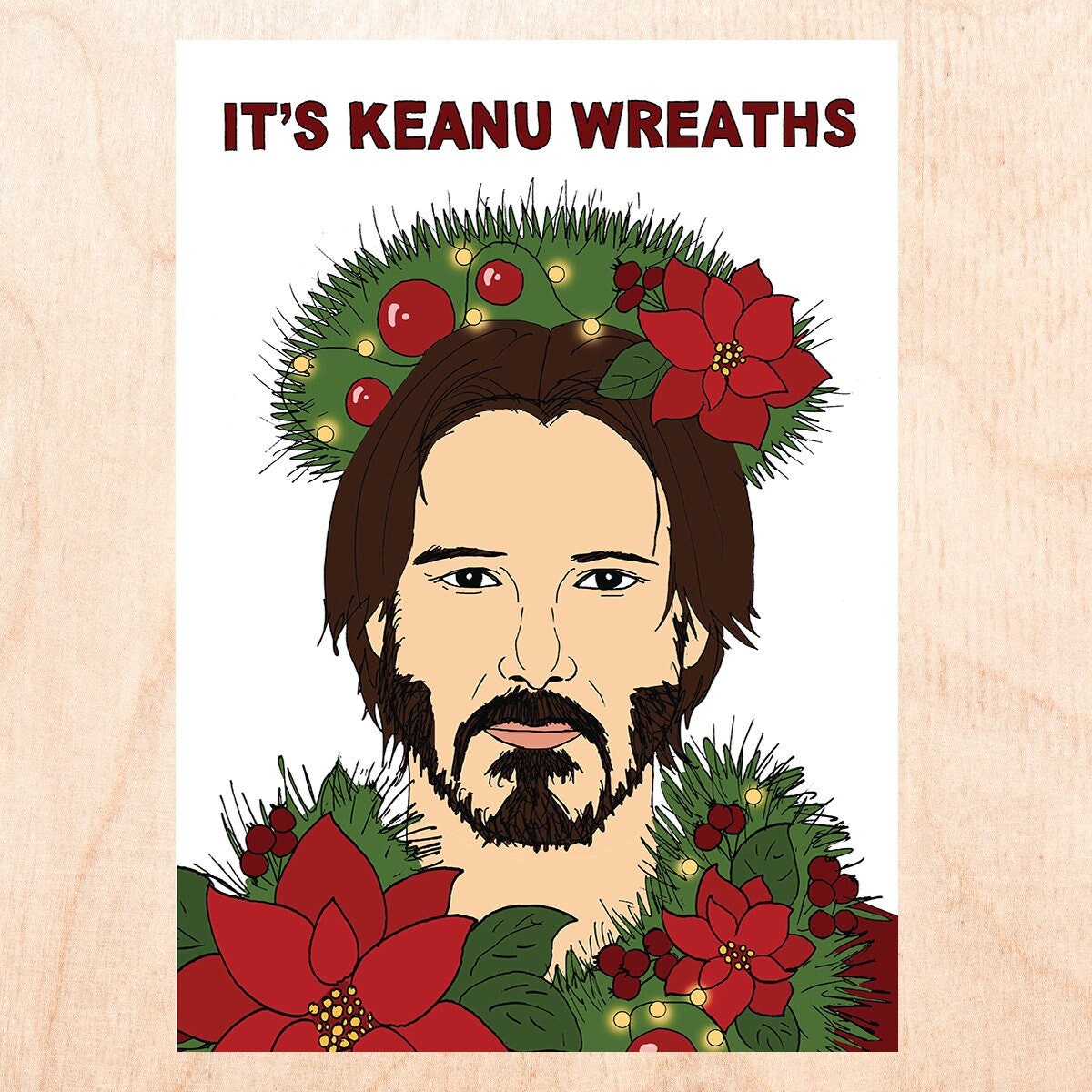 MR WREATHS Funny Celebrity Card Celebrity Christmas Card Celebrity ...
