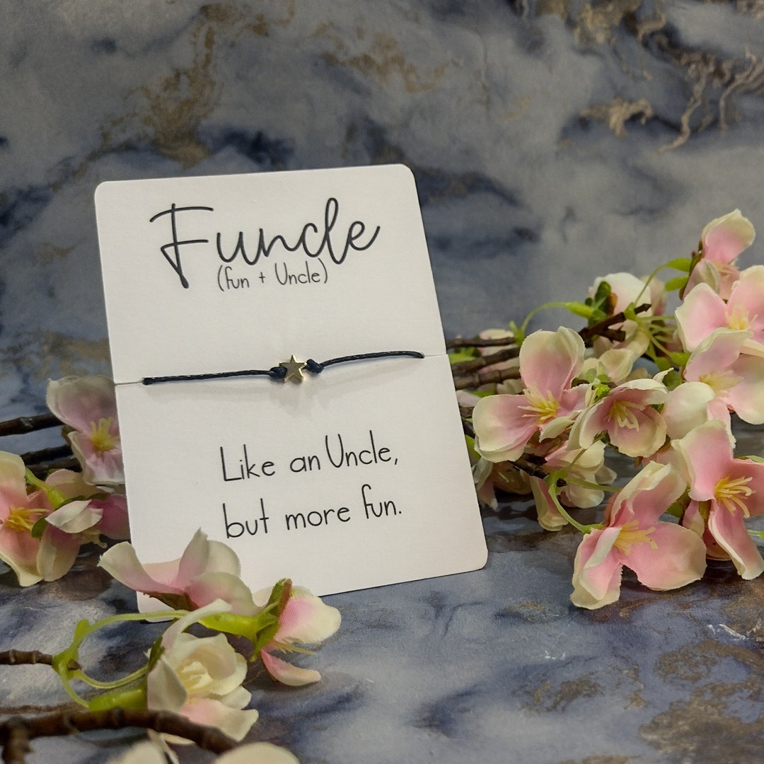 Funcle (fun&uncle) Uncle Wish Bracelet Bracelet, Funny, Humour, Uncle ...