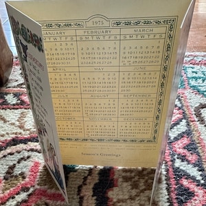 1975 / 2025 Reusable Calendar printed in 1975 but Can Also Be Used for ...