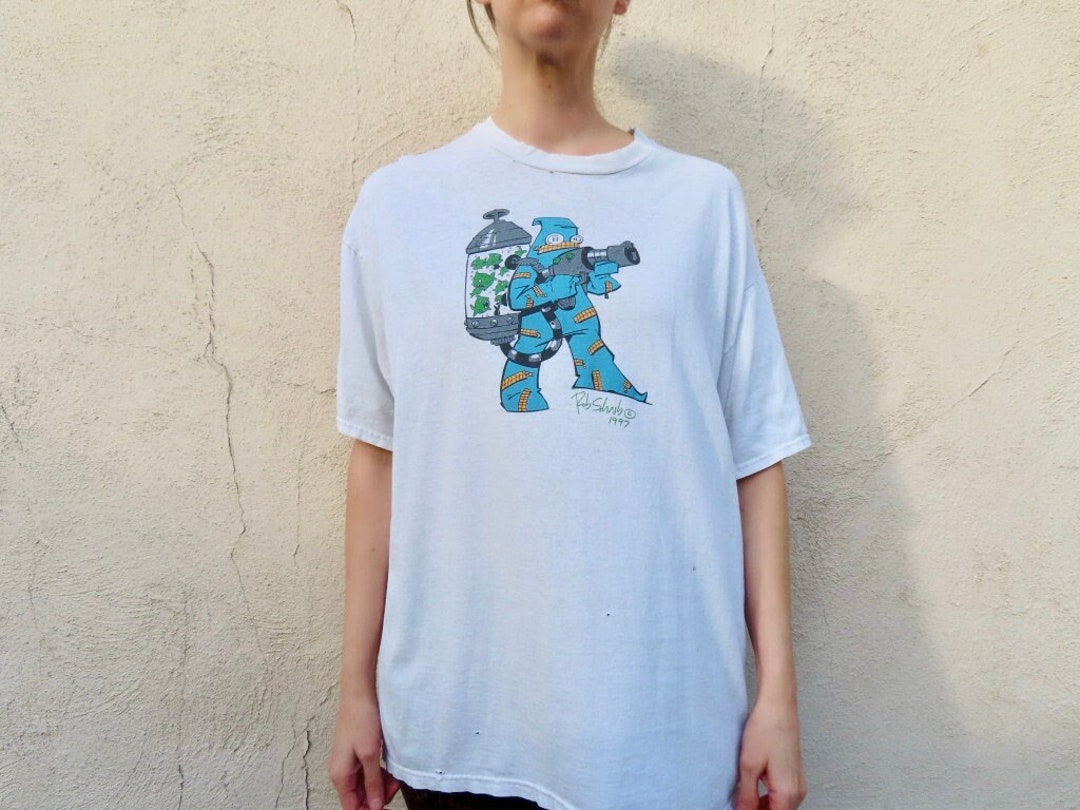1990s Robot T-shirt Rob Schrab Drywall Unzipped Comic Artist ...