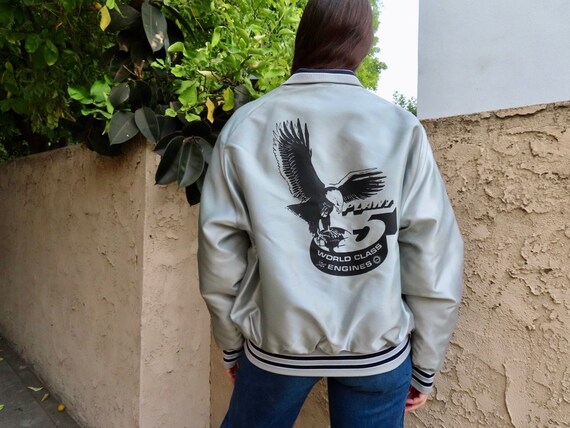 1980s Bomber Jacket UAW United Auto Workers Dick John… - Gem