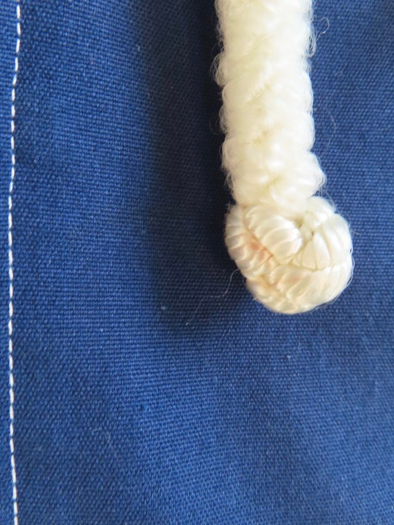 1960s Nautical Jacket Rope Tunnel Tie Waist Fisherman… - Gem