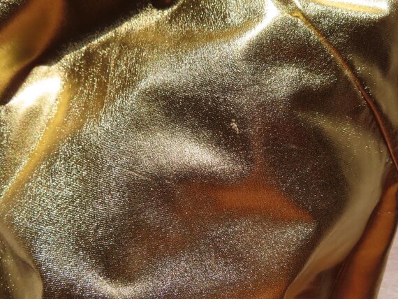 1960s Gold Top Metallic Sleeveless Shell Blouse Darte… - Gem