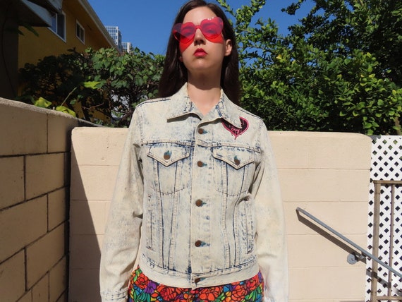 1980s Handpainted Jacket Absolut Vodka Mick Jagger Ro… - Gem