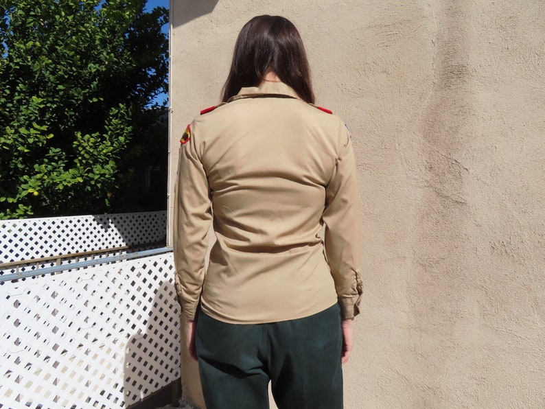 1980s Boy Scout Top Yosemite Lodge California Bear Arrow Flag Patch BSA ...
