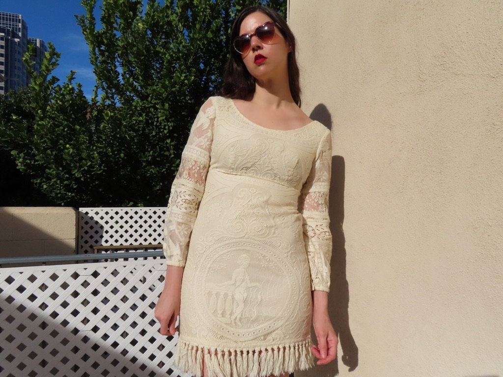 Cream Grecian Prom Dresses