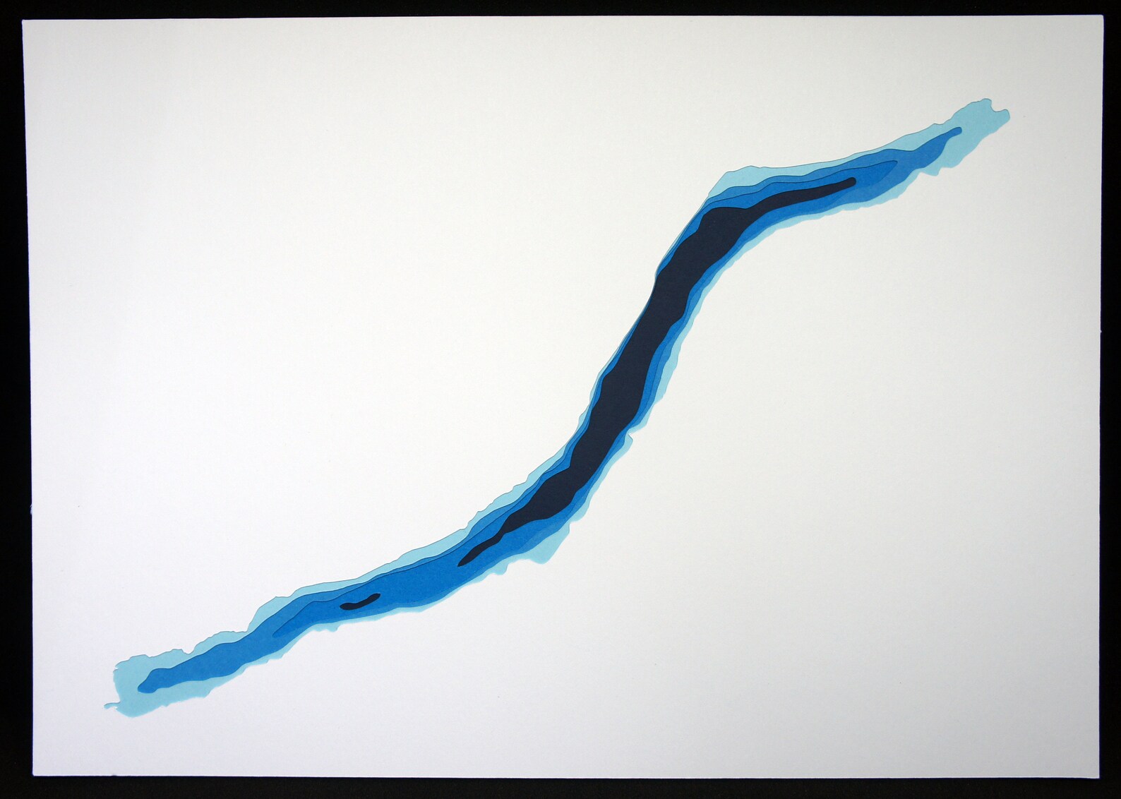 Loch Tay - Scotland - Cut Bathymetric Map - Unframed - Custom Made ...