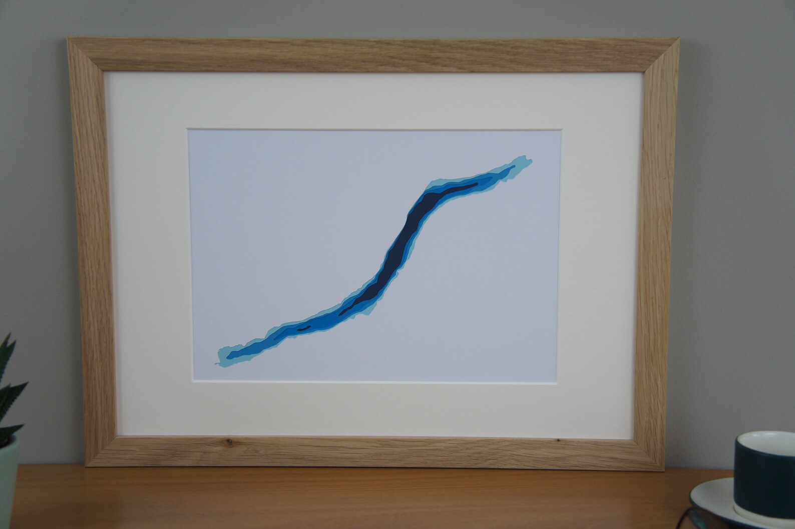 Loch Tay - Scotland - Cut Bathymetric Map - Unframed - Custom Made ...