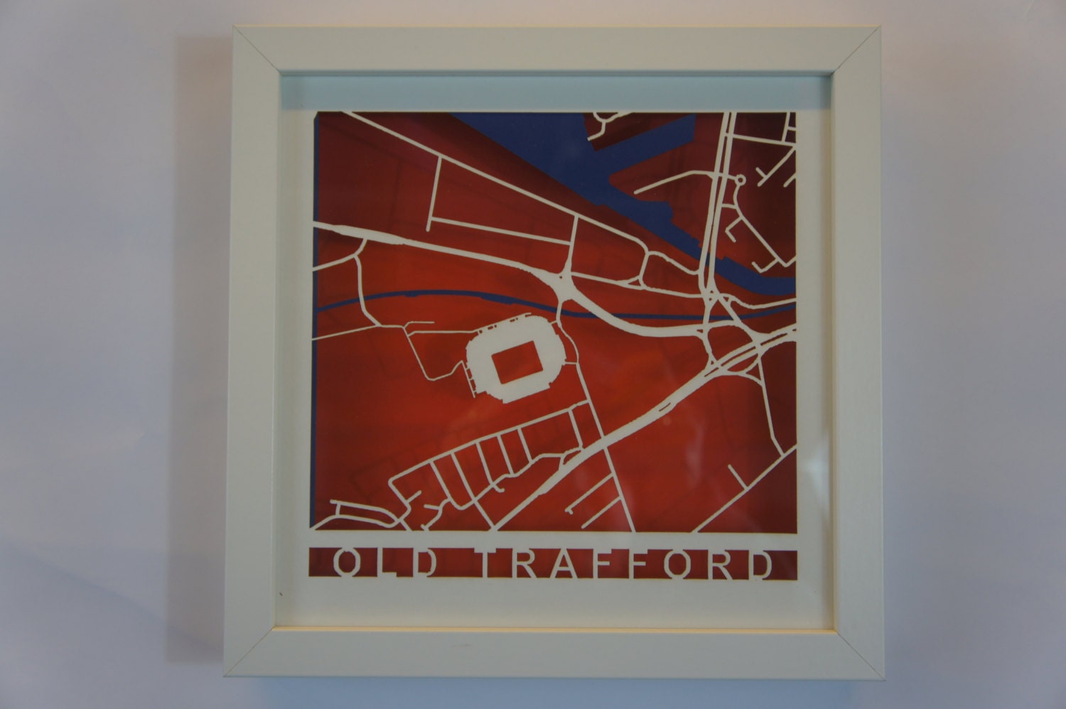 Custom Football Stadium Map - Laser Cut - Personalised for Your Team ...