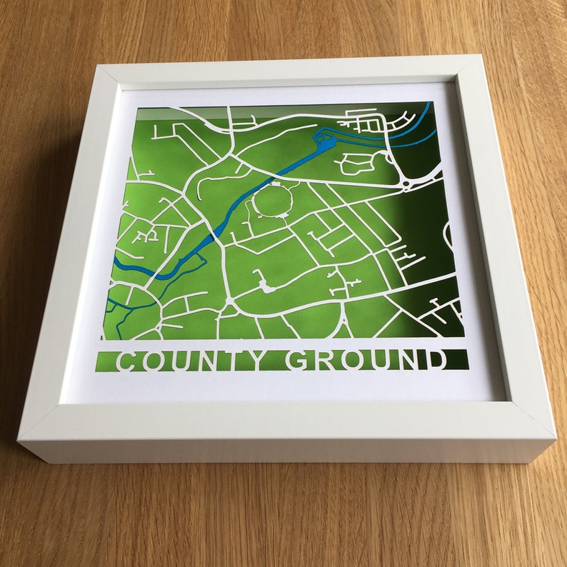 Custom Cricket Ground Map - Laser Cut - Personalised for Your Team ...