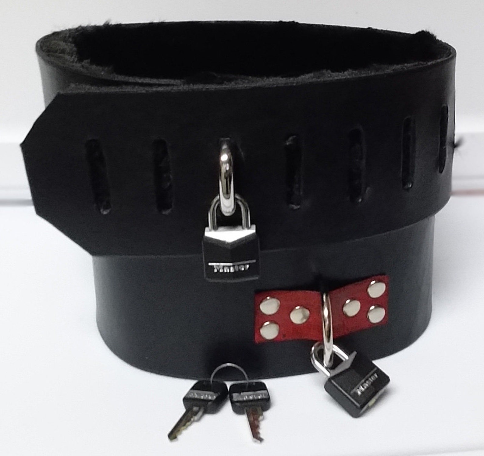 Leather Locking Wrist/ankle/upper Thigh Hasps, Cuffs/restraints, & Sets ...
