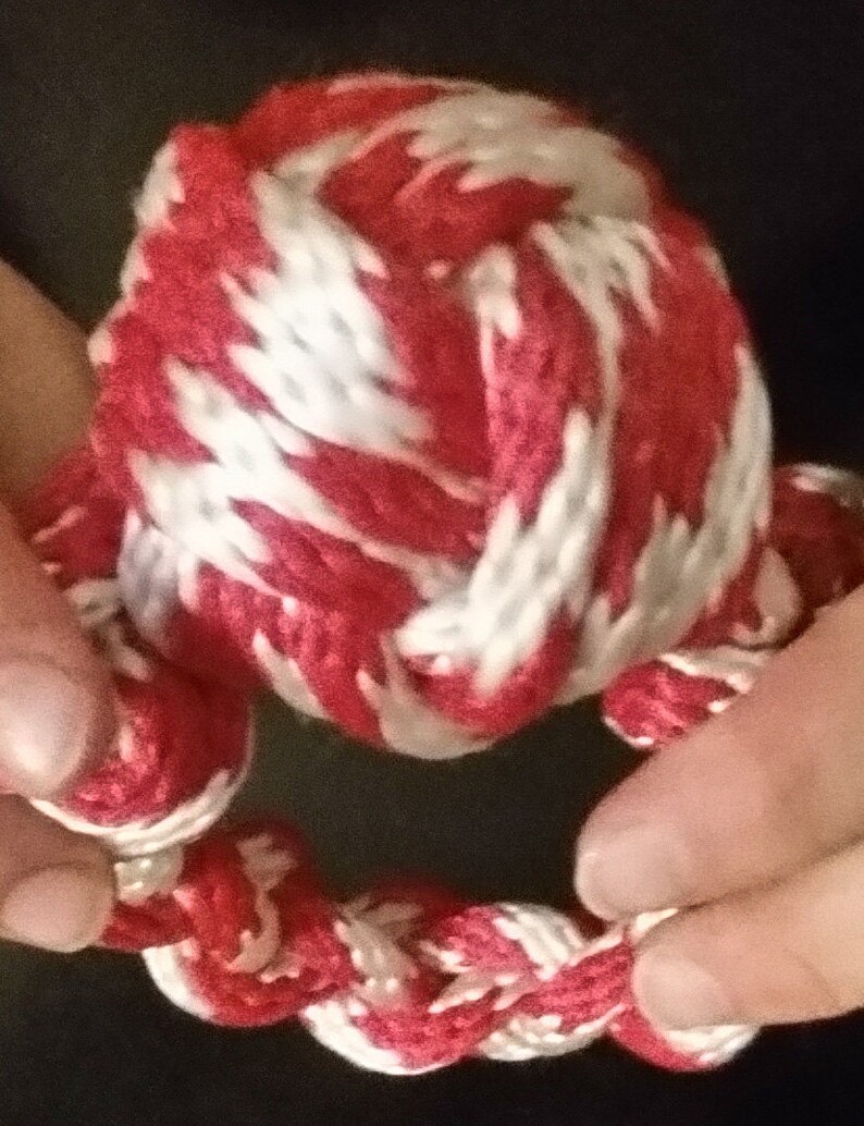 Steel Core Monkey Fists Rope W/ Handles Black Light Parties - Etsy