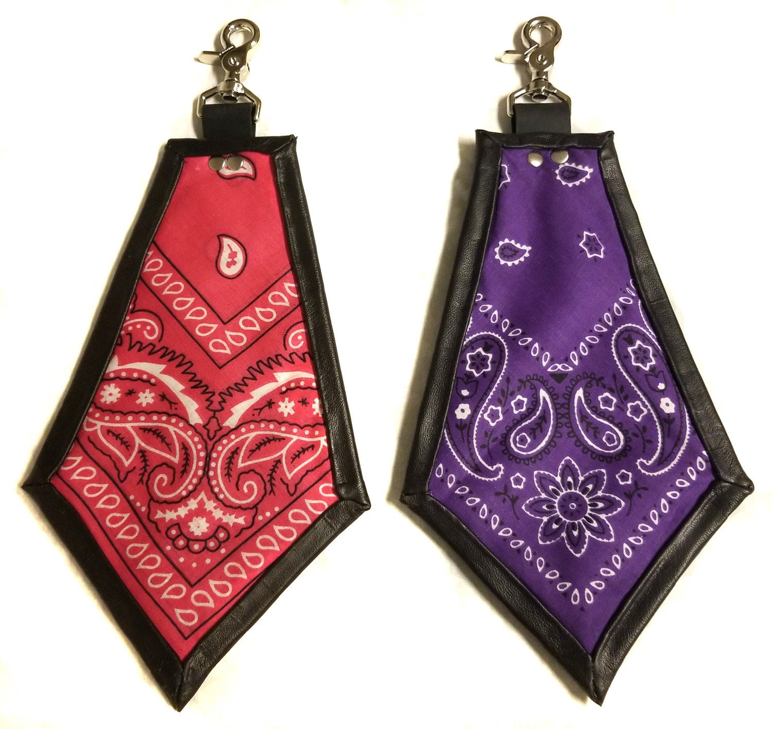 Leather Pocketless Flagging - Handkerchief Flagging Embedded in Leather ...