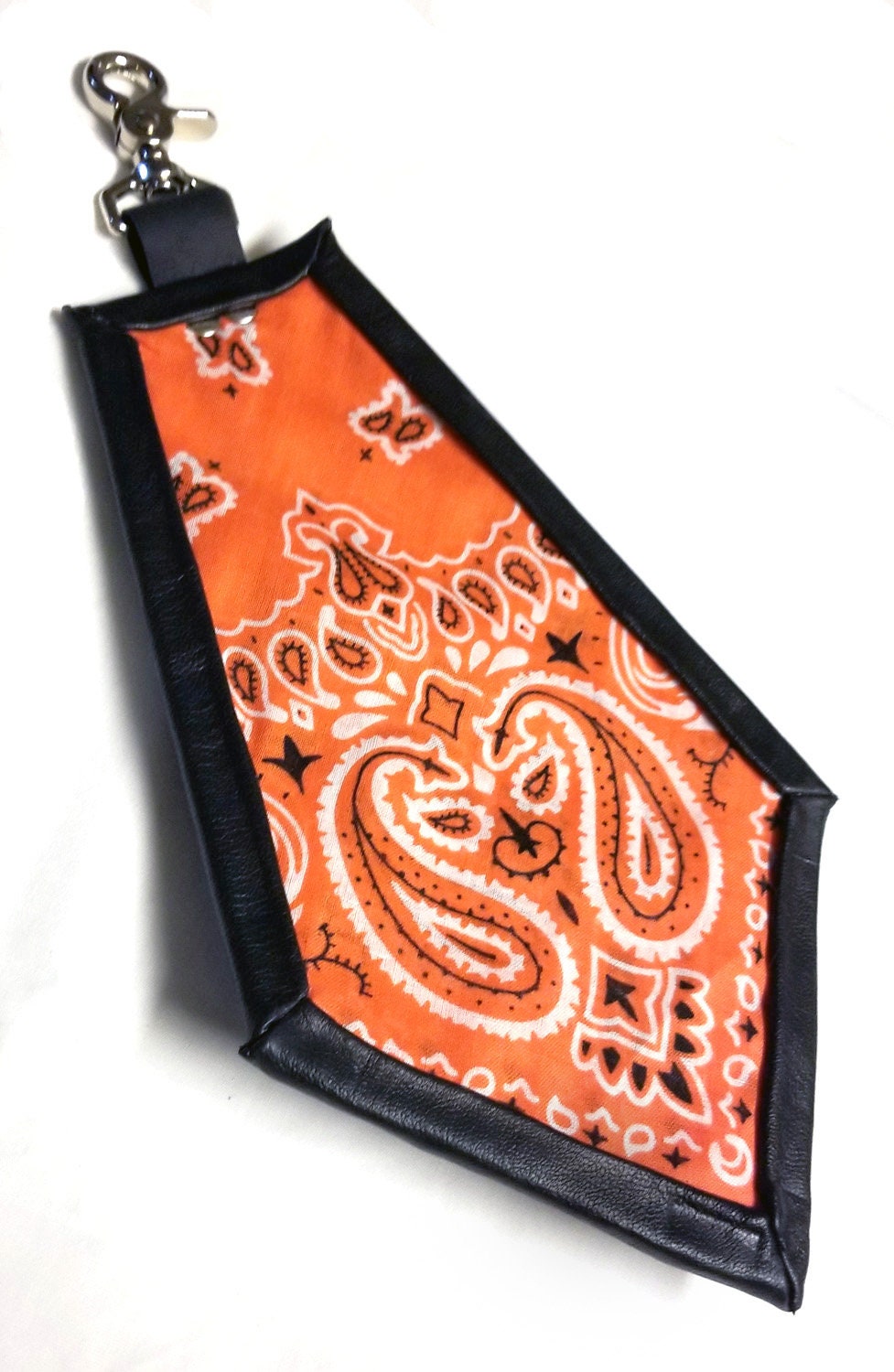 Leather Pocketless Flagging Handkerchief Flagging Embedded in Leather ...