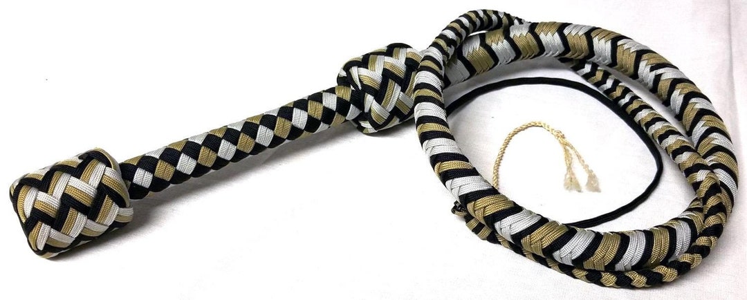 Tri-color Bullwhips, Circus Pattern, Nylon, 16 Plait, 13 Color Options ...
