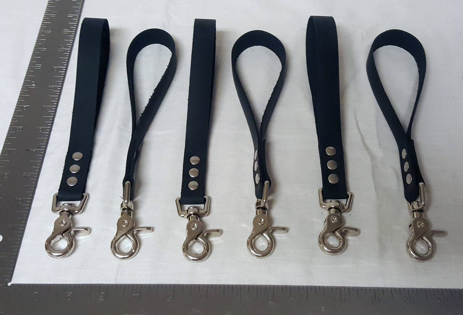 Black Leather Handle With Clip, Perfect for Leash Handles or Anything ...