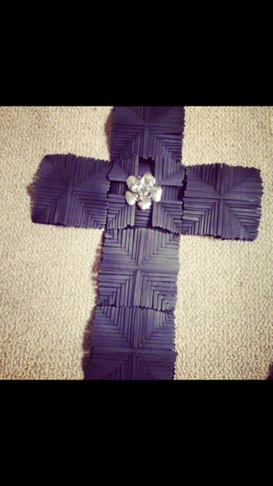 Popsicle Stick Cross Wall Decor - Etsy
