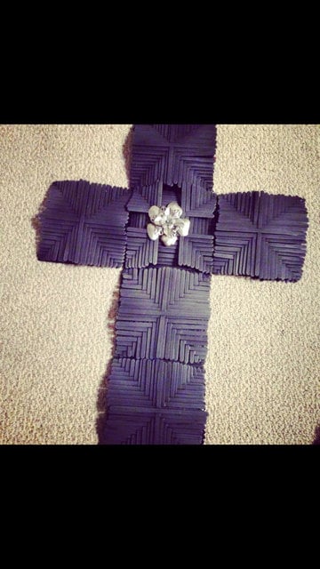 Popsicle Stick Cross Wall Decor - Etsy