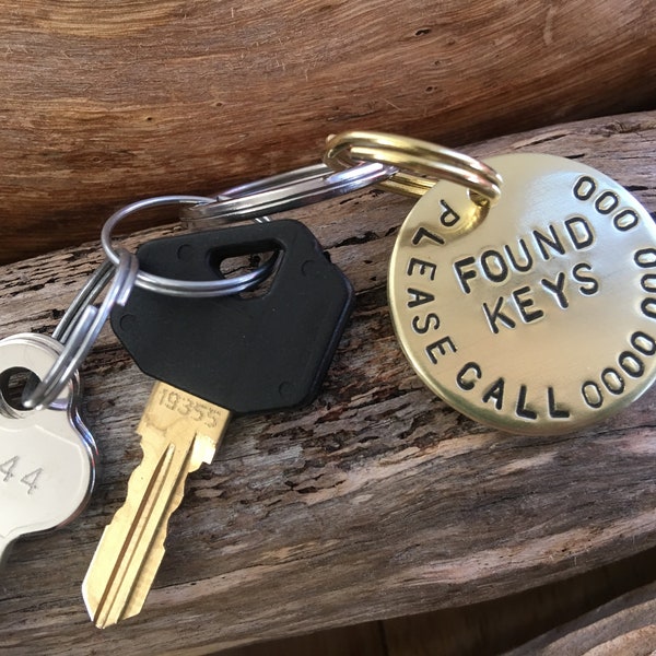 Stamped Key Chain - Etsy