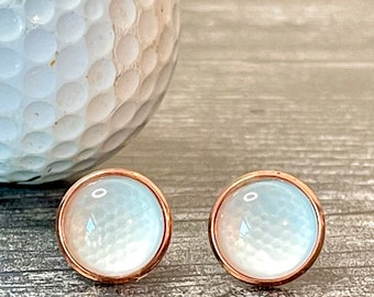 Golf Ball Stud Earrings - Etsy