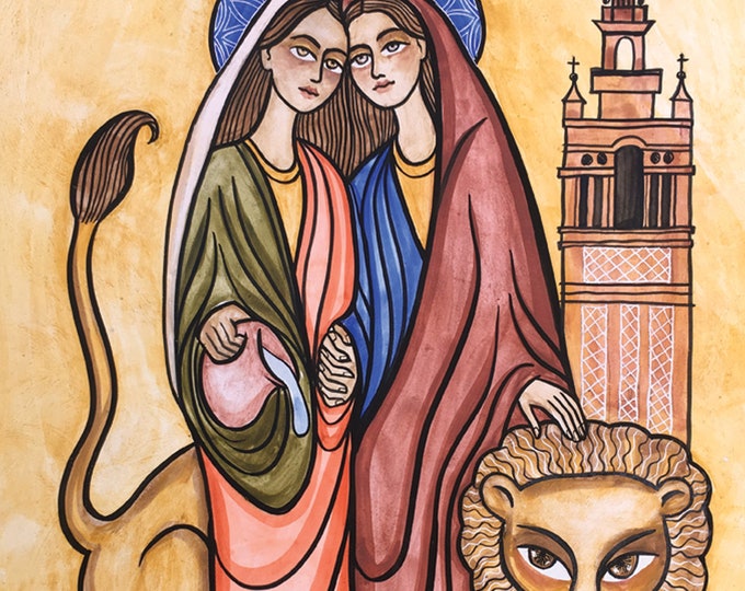 St Justa and St Rufina //pottery and Potters// Image From Retablo by ...