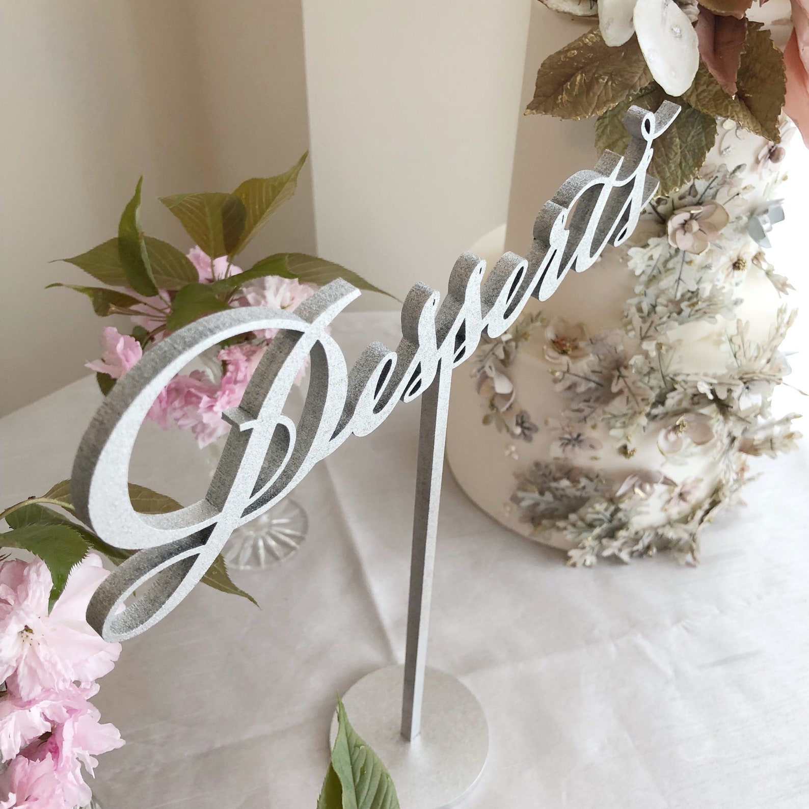 Desserts Table Sign - Desserts Sign - Laser Cut Desserts Sign ...