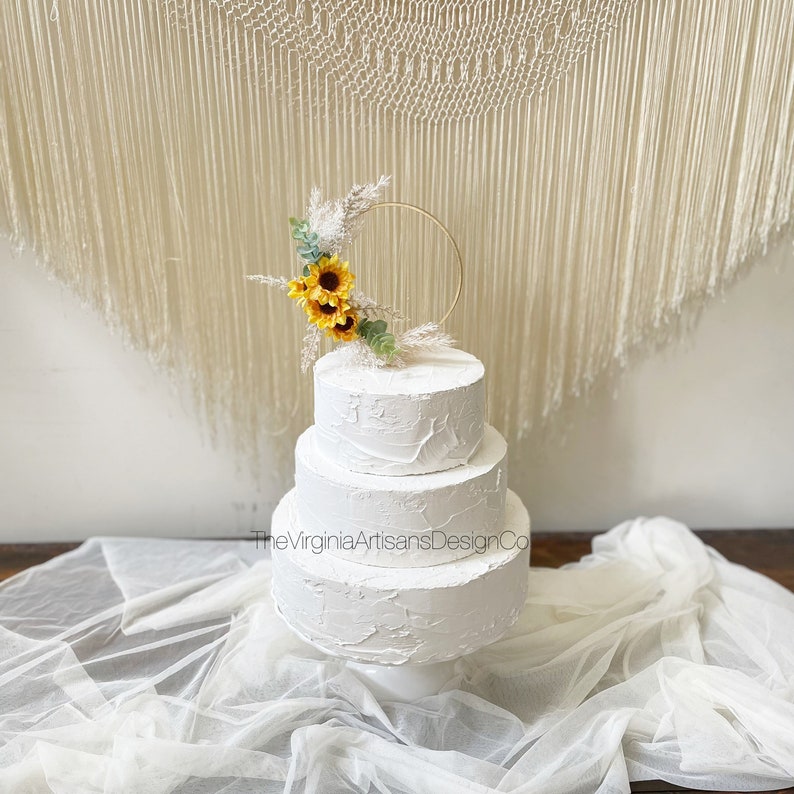 Sunflowers Cake Topper- Sunflower Flowers Cake Topper - Wedding ...