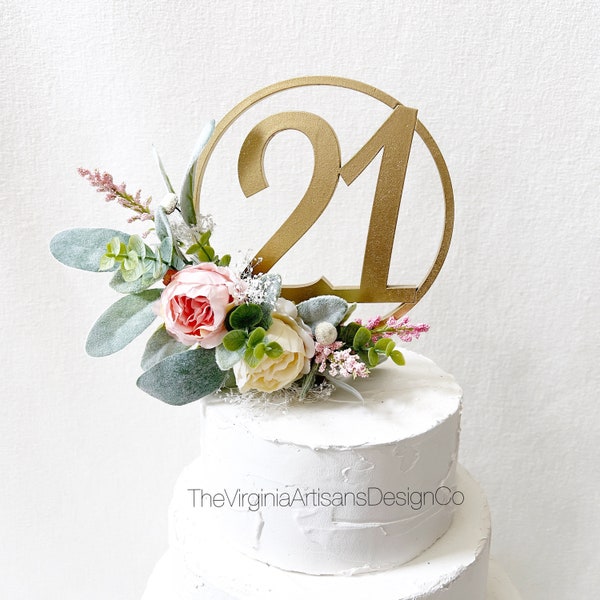 Number Cake Topper - Etsy