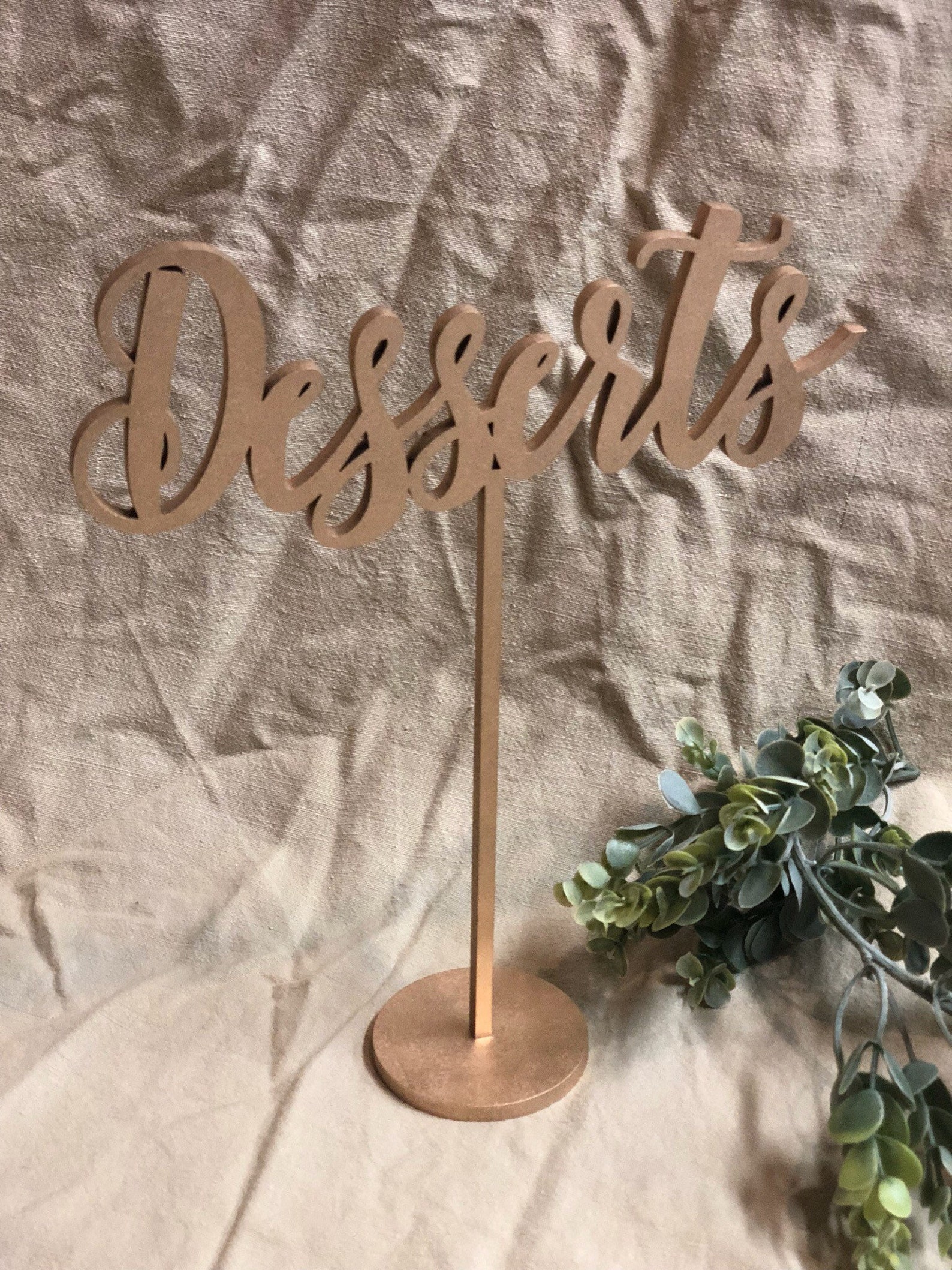 Desserts Table Sign Desserts Sign Laser Cut Desserts Sign | Etsy