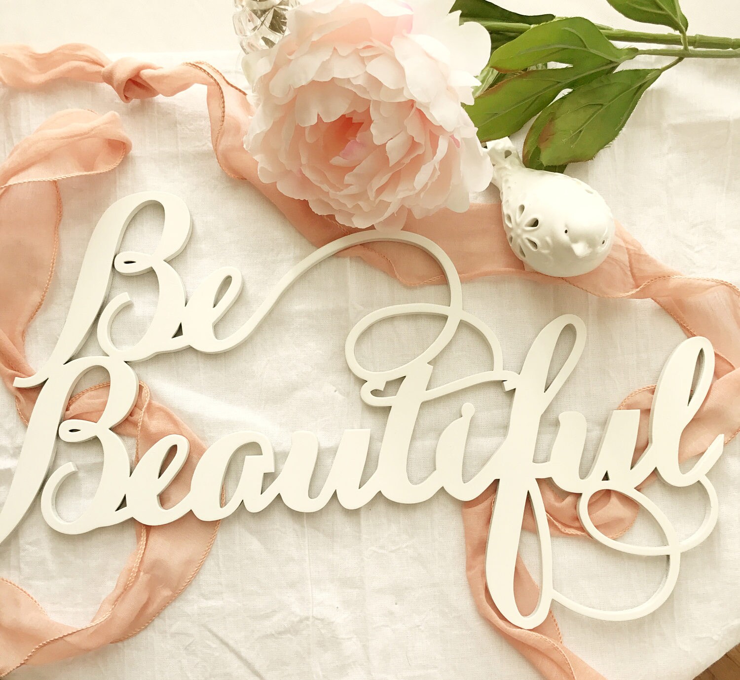 Be Beautiful Wall Sign Laser Cut Sign Home Decor. Farm | Etsy