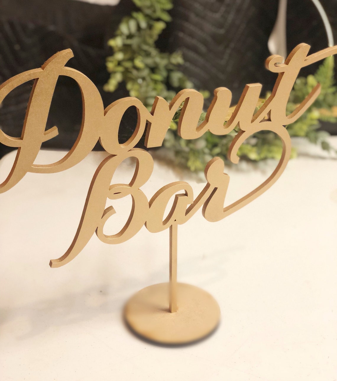 Donut Bar Table Sign Donuts Sign Laser Cut Donuts Sign - Etsy