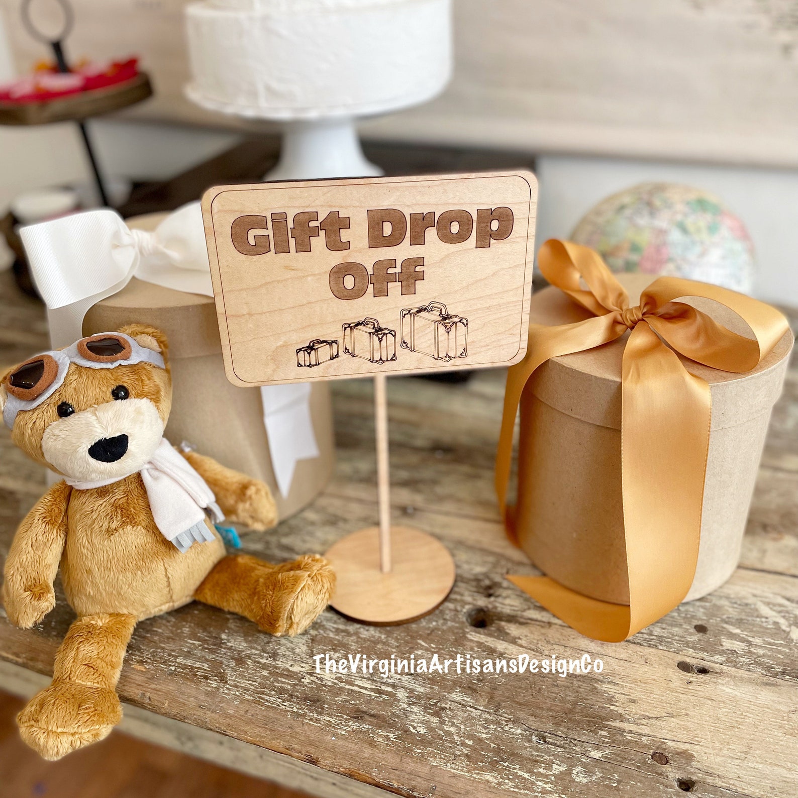 Gift Drop off Sign/ Aviation Themed Table Sign Aviation Party | Etsy