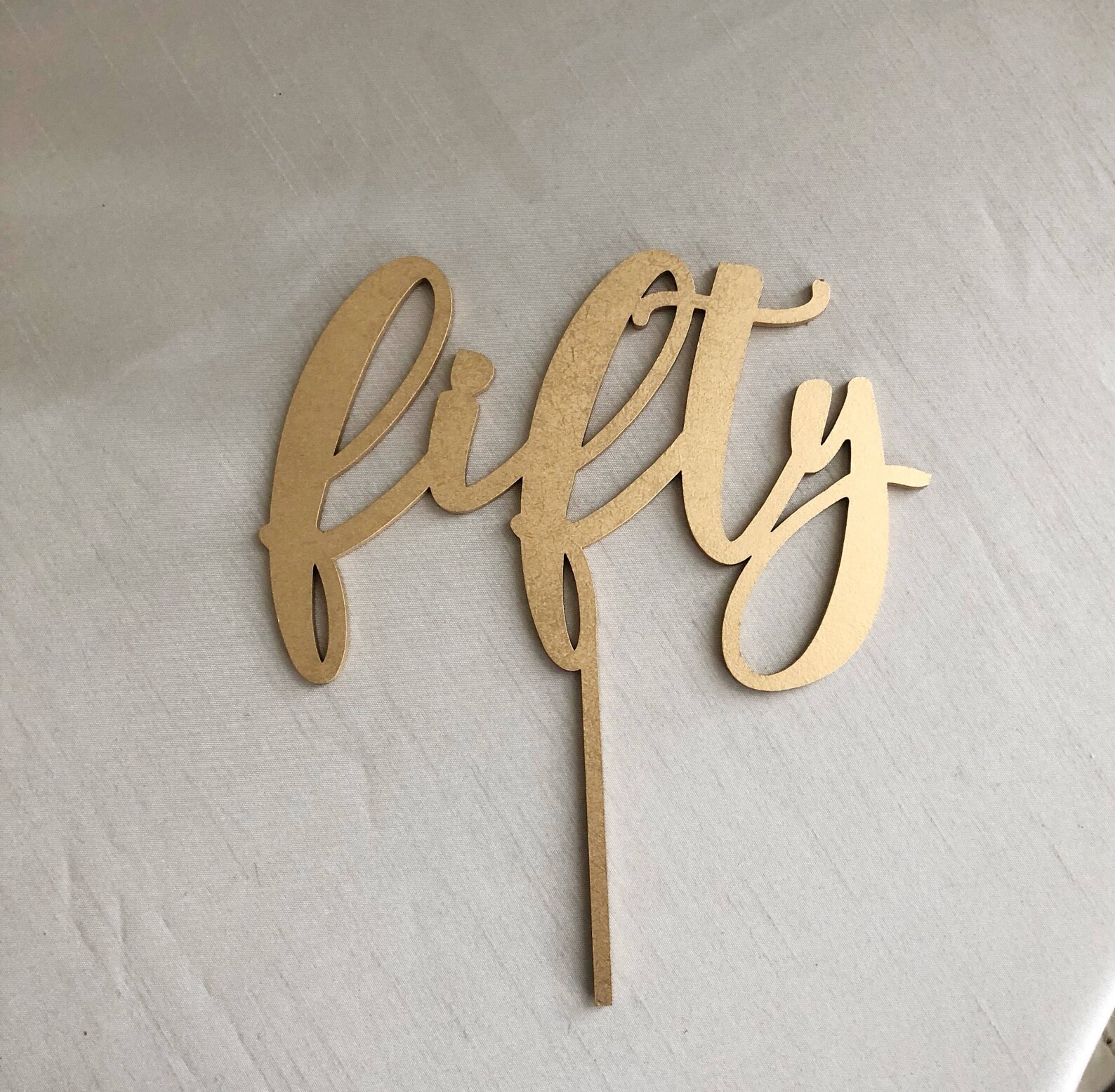 Fifty Cake Topper Fifty Birthday Cake Topper 50th Birthday | Etsy