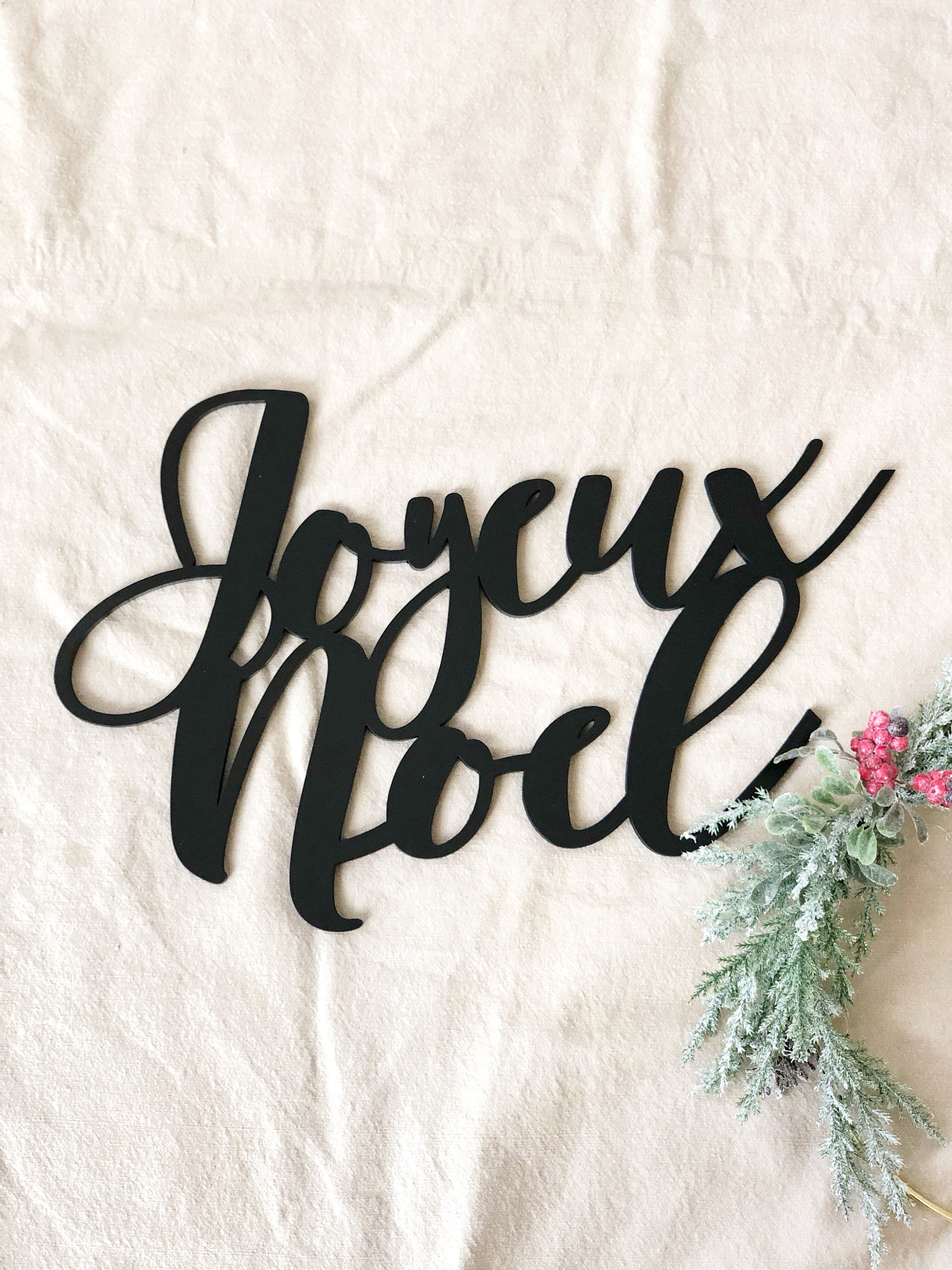 Joyeux Noel Christmas Home Sign Farmhouse Decor | Etsy