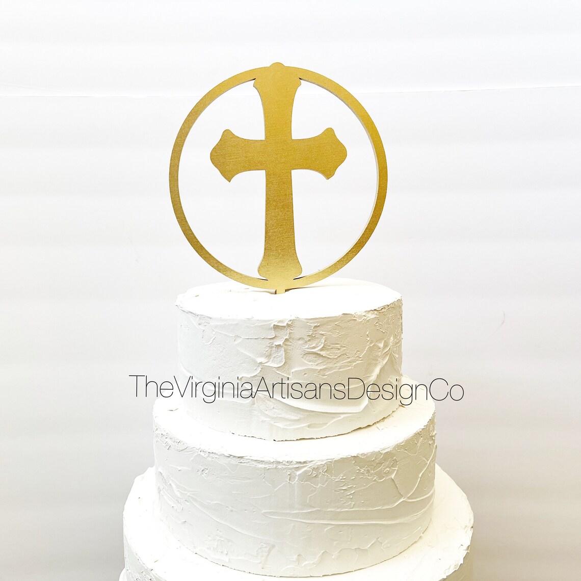 Cross Cake Topper - Gold Cross Cake Topper - Etsy