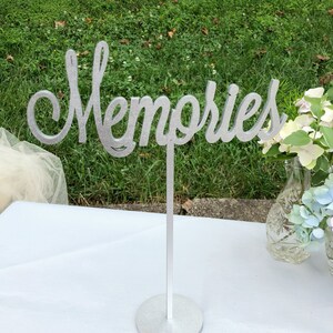 Memories Sign - Please Sign Memories, Wedding Signage, Retirement Party ...