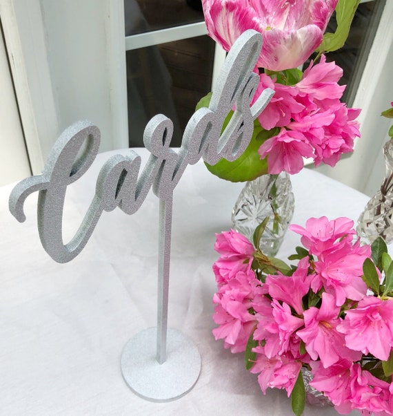 Cards Sign Laser Cut Cards Sign Cards Wedding Sign Cards | Etsy